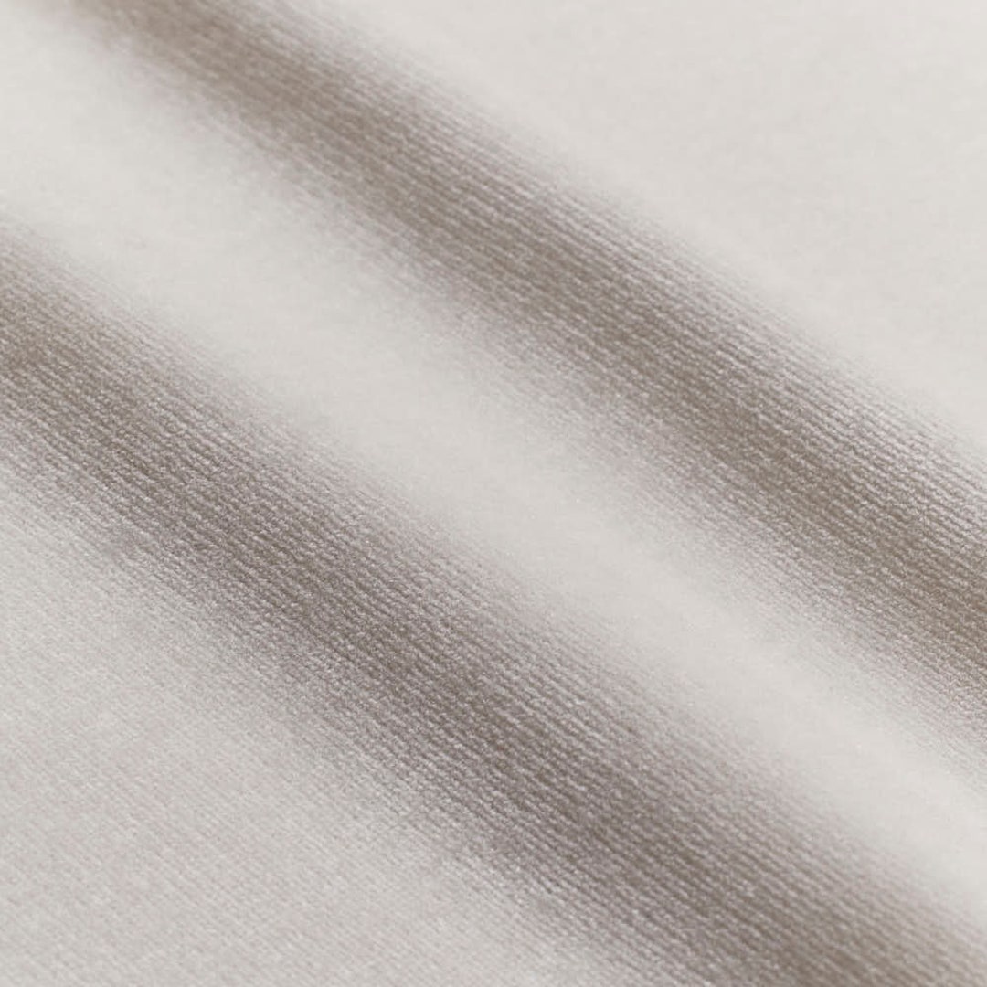 Maria Flora Velvet Fabric PALERMO White 30383 15, Use for Indoor ...