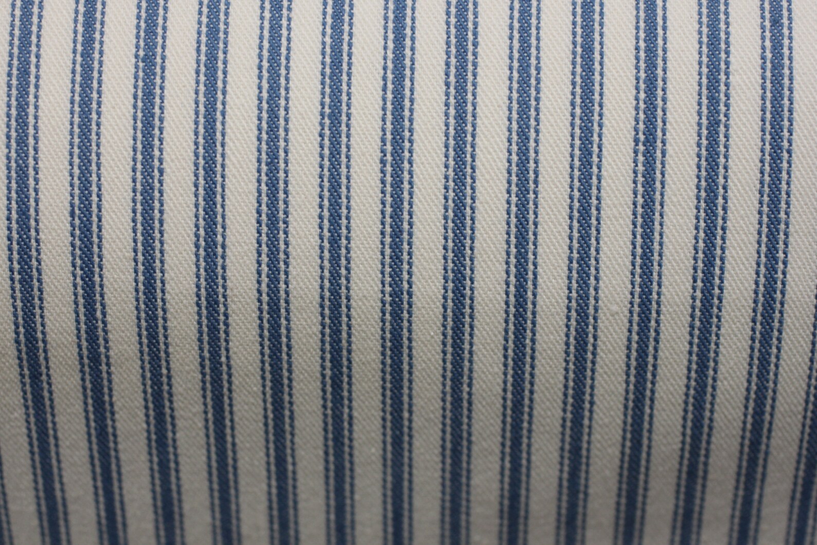 Waverly Classic Ticking in Denim Color. Blue and White. - Etsy
