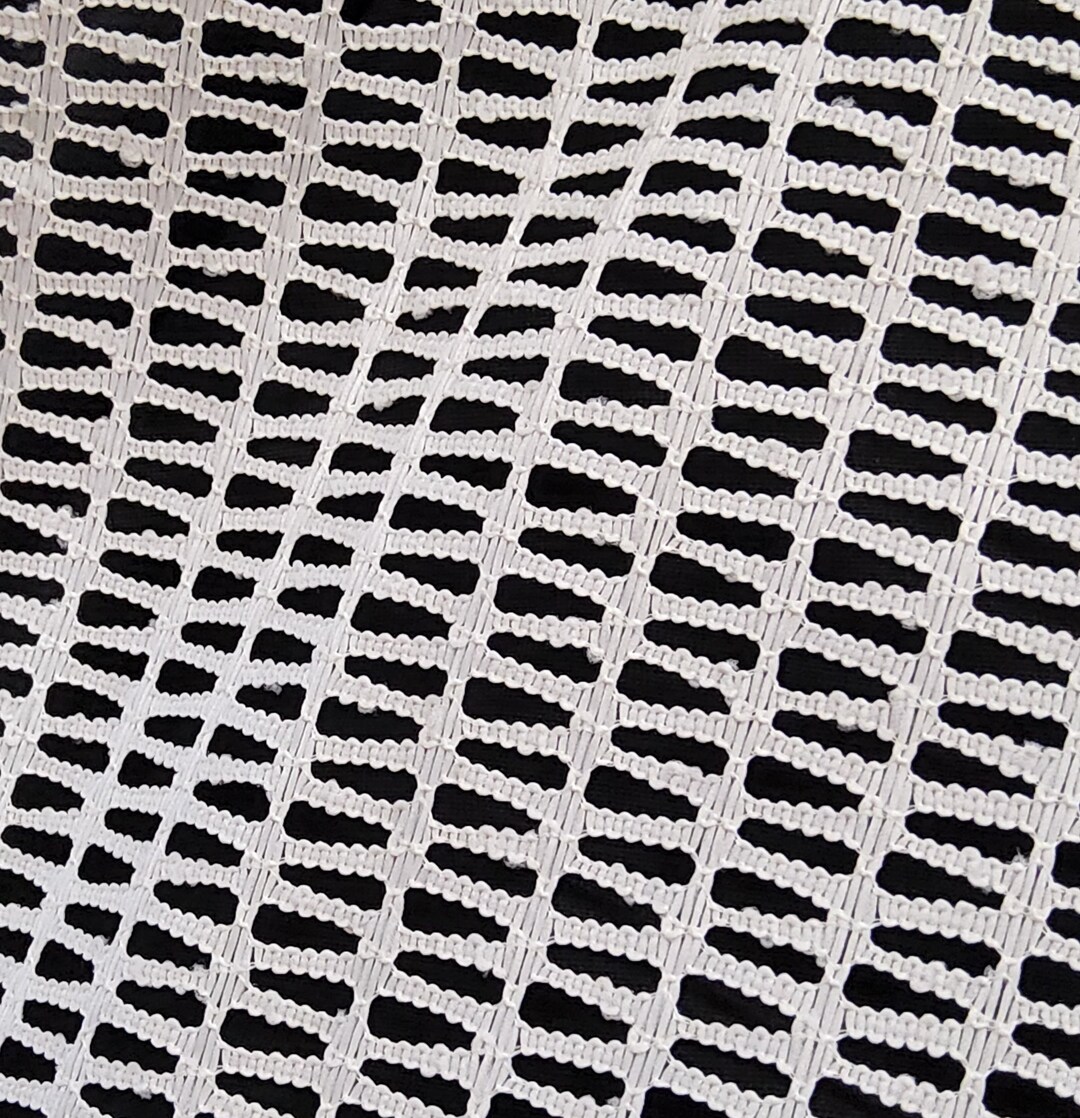 Fishnet Lace Fabric, off White, 48"wide, for Drapes, Home Decor, Dress ...