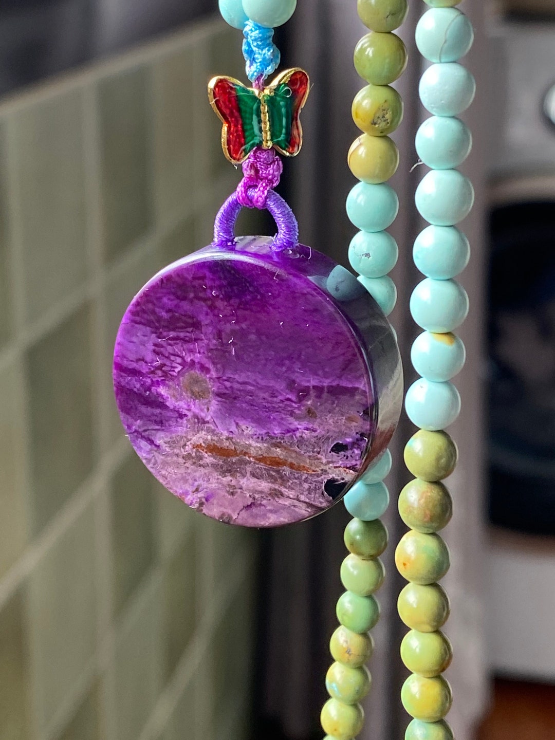 Sugilite Pendant Sugilite Necklace South Africa Sugilite With a Natural ...