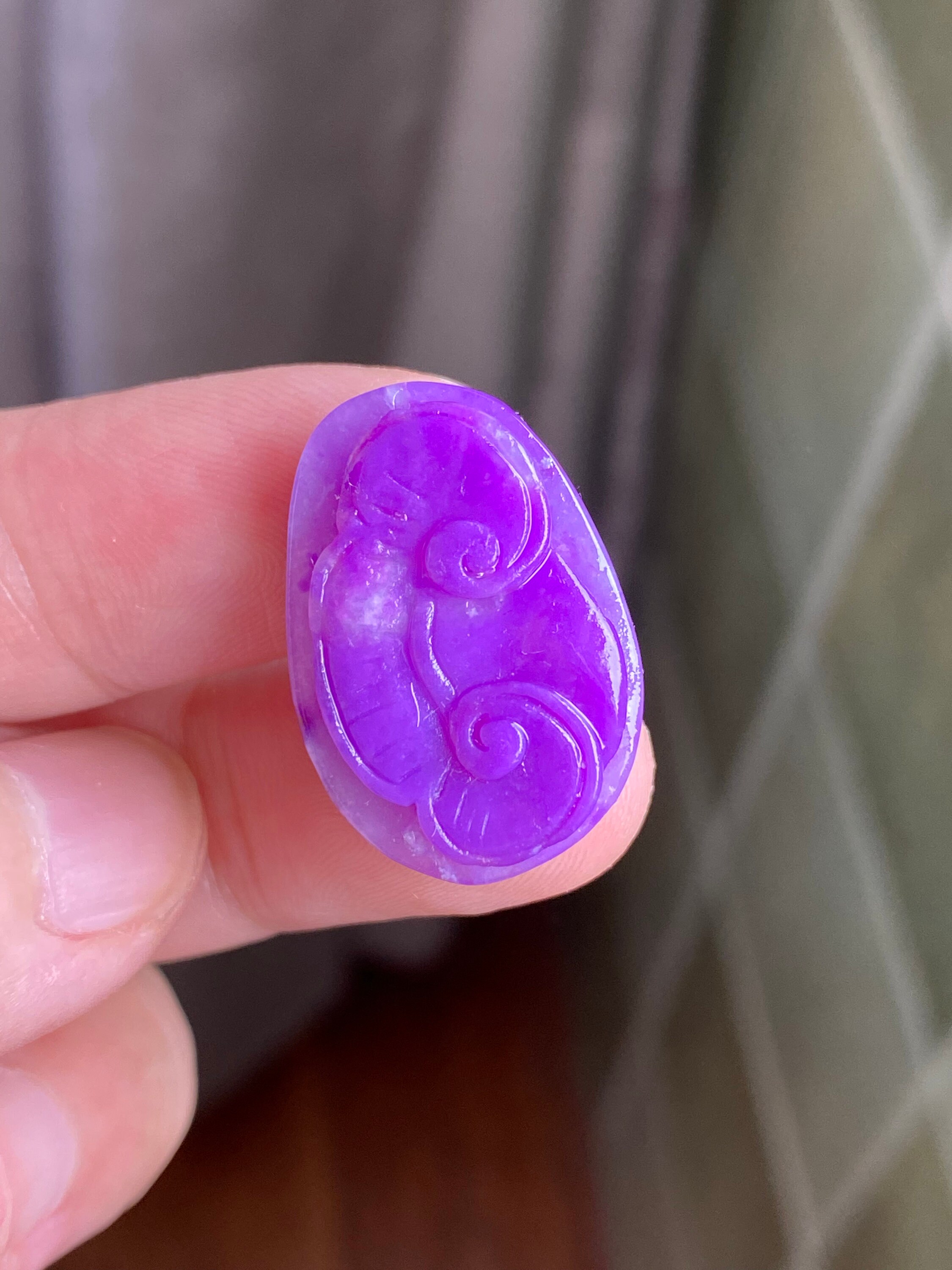 Purple Sugilite Ruyi Pendant South Africa Sugilite Transparent - Etsy