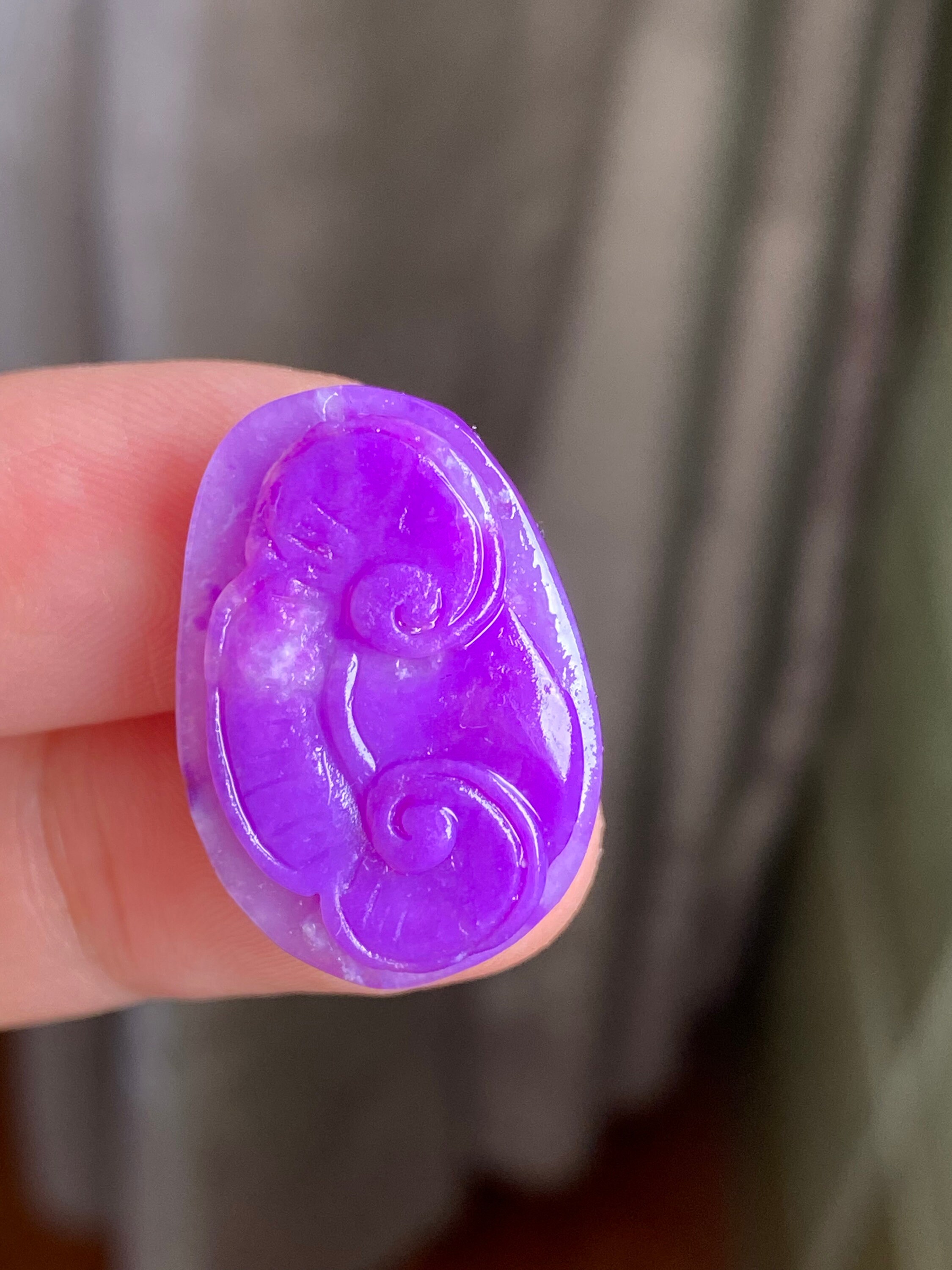 Purple Sugilite Ruyi Pendant South Africa Sugilite Transparent - Etsy