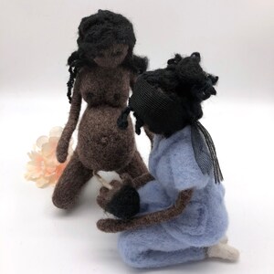 Pregnant BLACK Doll Giving Birth With Her Midwife Handmade in Carded ...