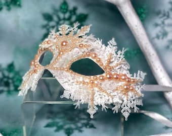 Ice Masquerade Mask - Etsy