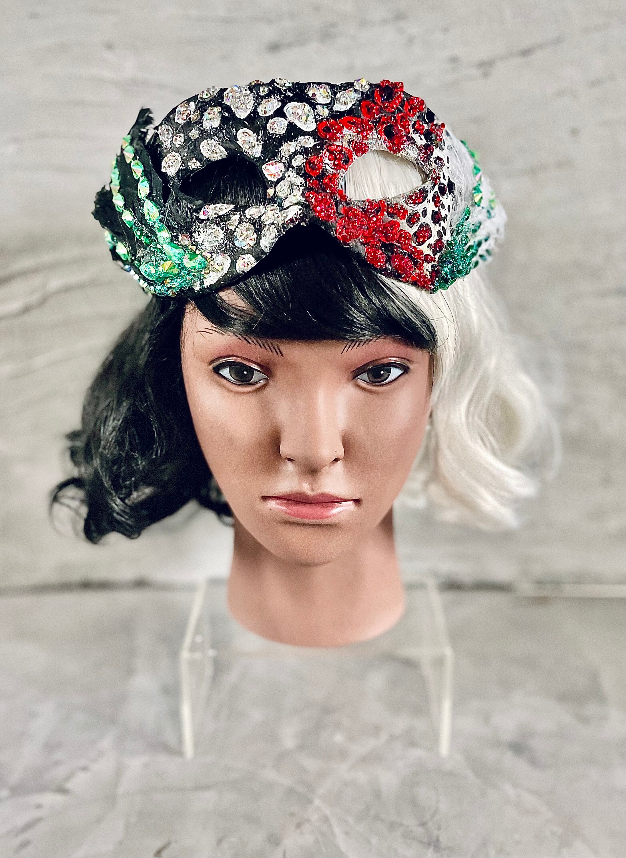 Cruella Masquarade Mask Cruella Cosplay Cruella De Ville - Etsy