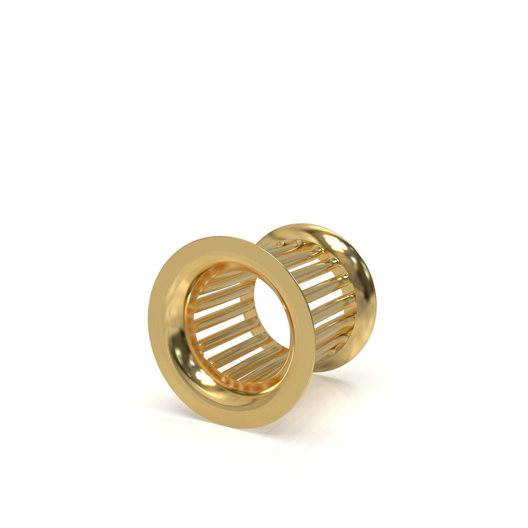 14K Ear Tunnels and Plugs, Ear Gauges Earrings, Ear Plugs 10mm, Plug ...