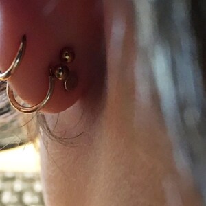18g Labret Stud 14K Solid Gold Piercing, Minimalist Piercing, Labret ...