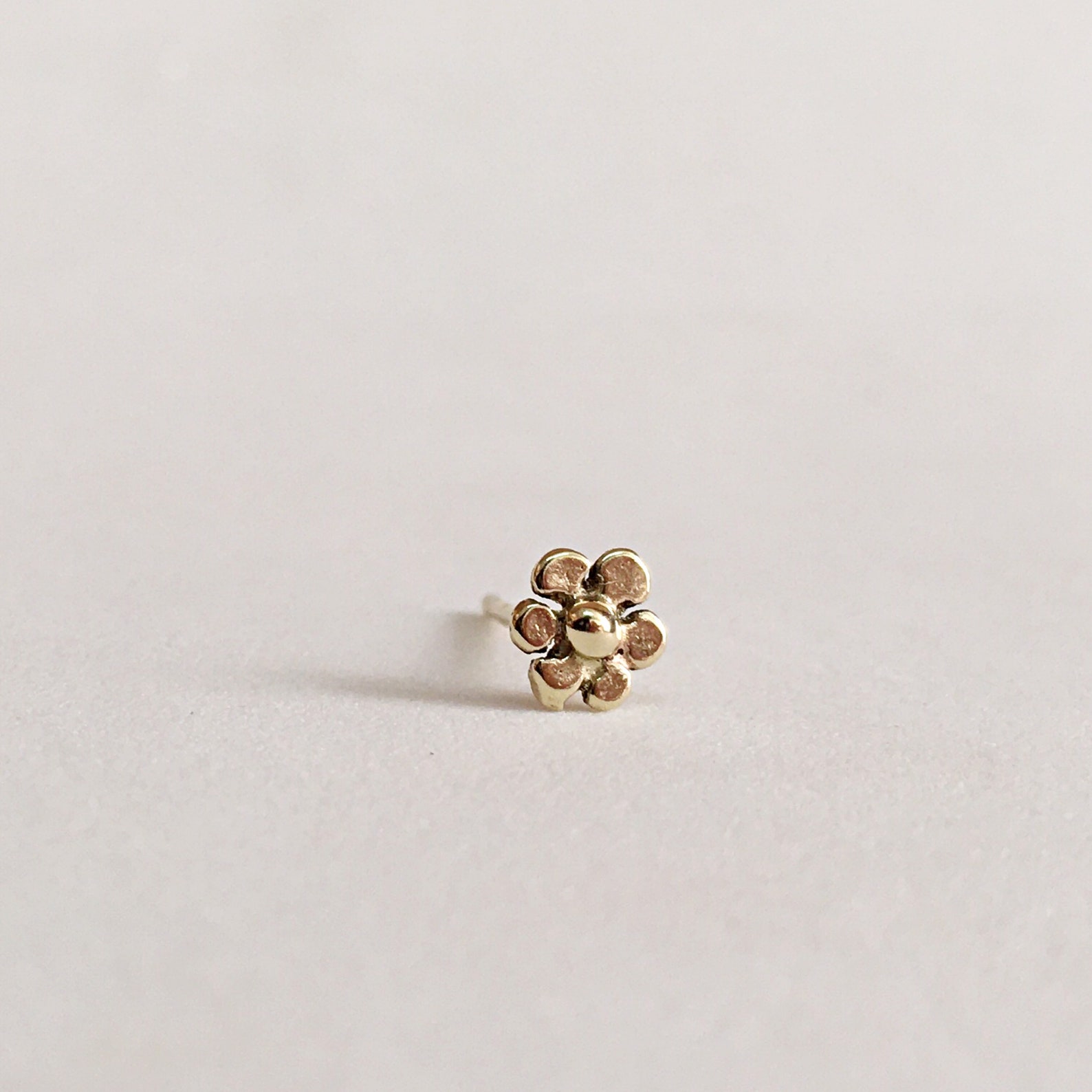 Helix Stud Earring 14K Gold Tragus Stud 20g 14K Earrings - Etsy