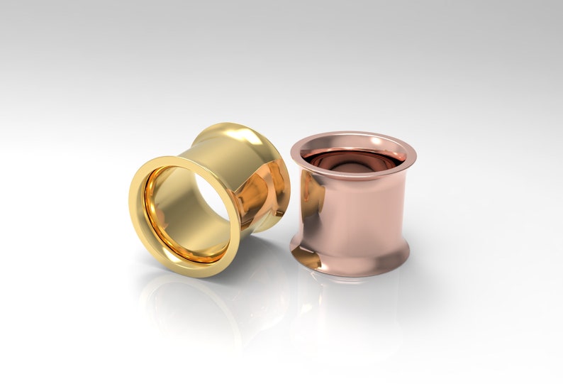 Gold Ear Tunnels and Plugs Gauge Earrings 2g Plug Tunnel - Etsy