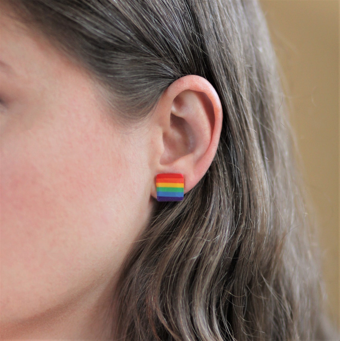 Rainbow Earrings Gay Pride Earrings Pride Jewelry Lgbt Etsy
