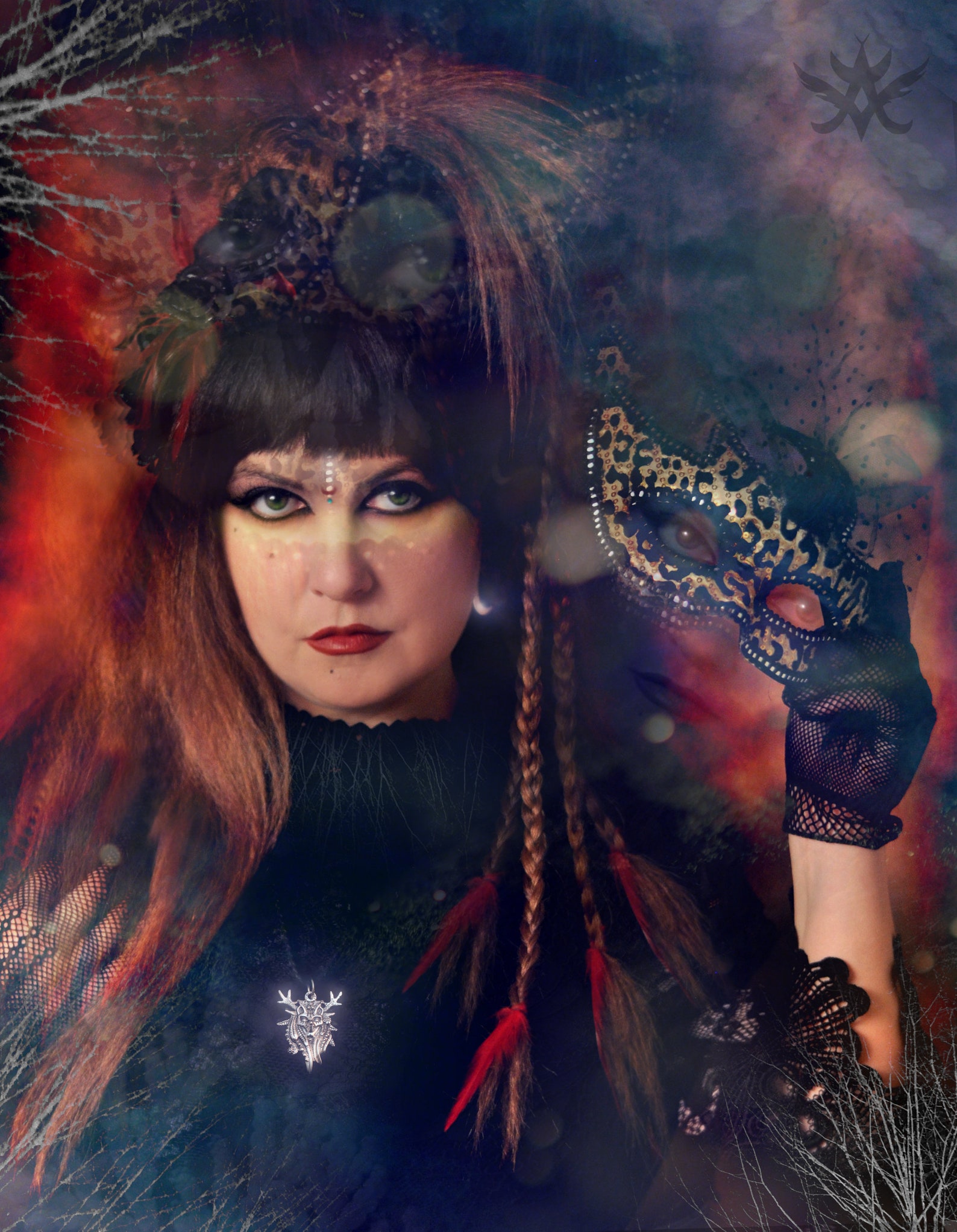 Elen of the Ways the Antlered Goddess Pendant 925 Sterling - Etsy