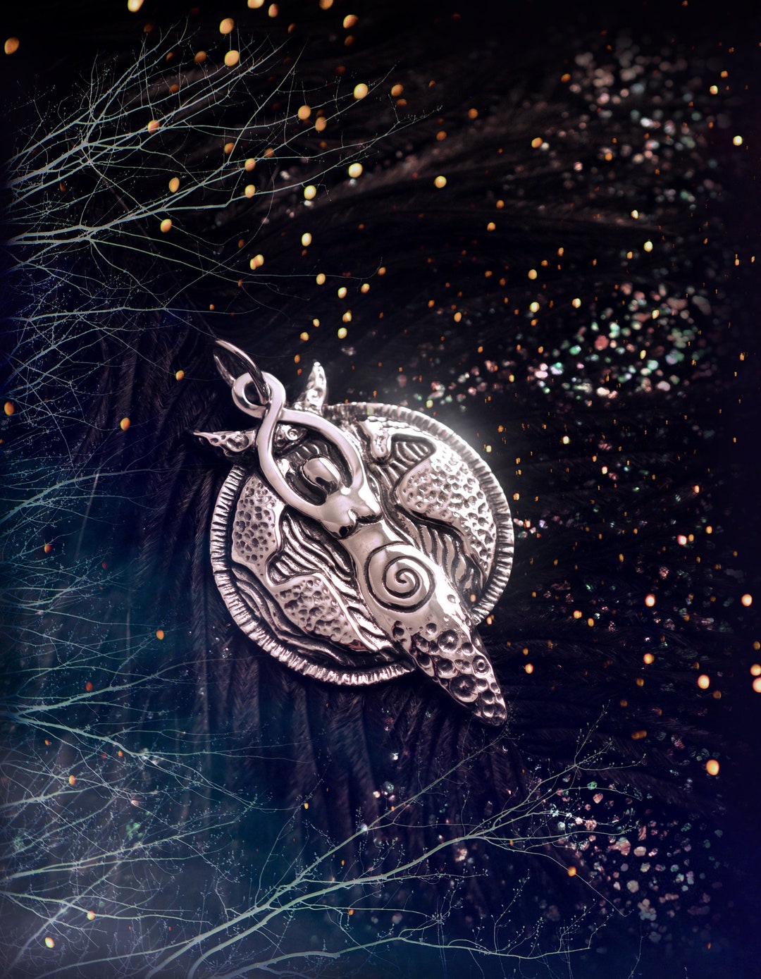 All With Gaia Talisman — Earth Goddess, Living Resonance Pendant in ...