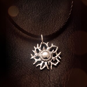 The Horned Sun Pendant, 925 Sterling Silver, Solar, God, Goddess ...