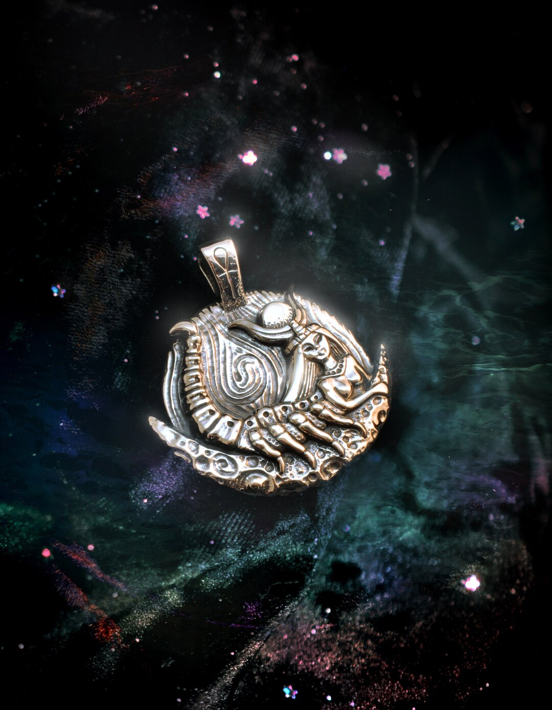 Selket the Scorpion Goddess Pendant, 925 Sterling Silver, Scorpio ...
