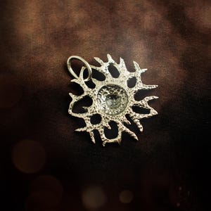 The Horned Sun Pendant, 925 Sterling Silver, Solar, God, Goddess ...