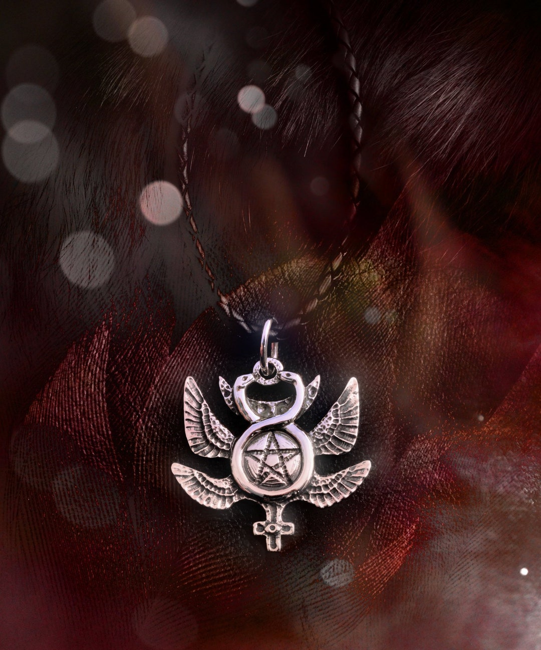 Hermes the Divine Trickster Pendant, 925 Sterling Silver, Mercury, God ...