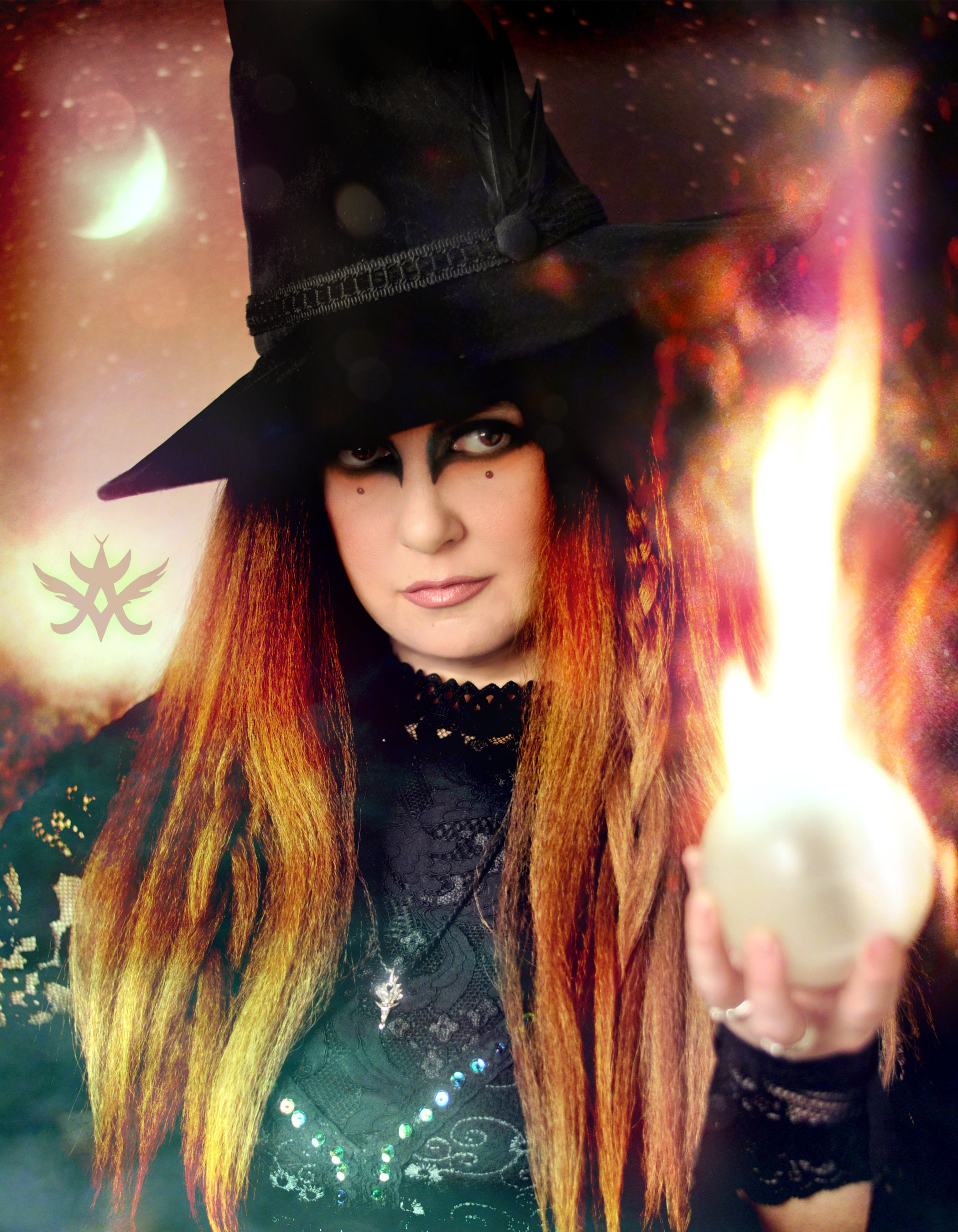 The Divine Torch of the Triple Goddess Charm 925 Sterling | Etsy