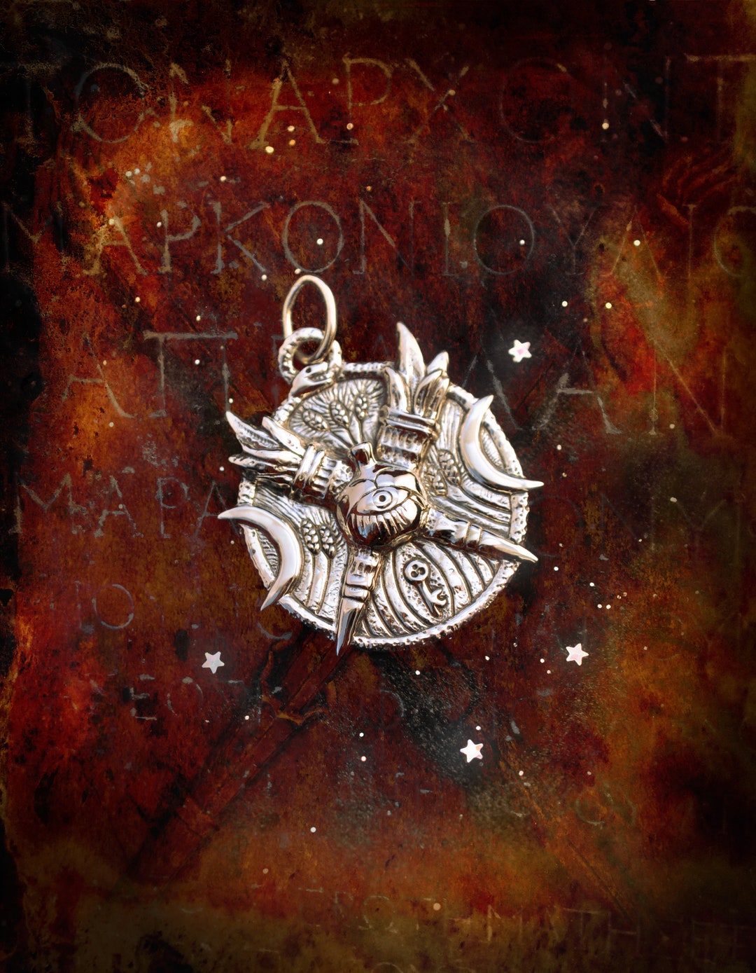 The Eleusian Mysteries Talisman, 925 Sterling Silver, Eleusis, Mystery ...