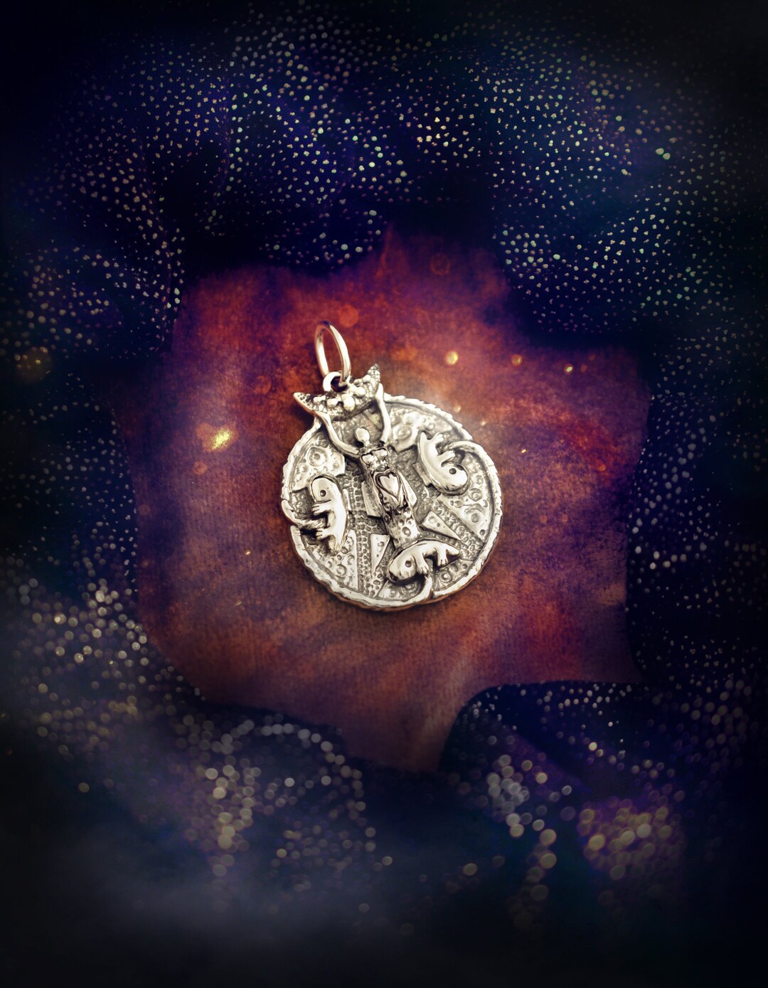 The Fertile Goddess of the World Womb Talisman, 925 Sterling Silver ...