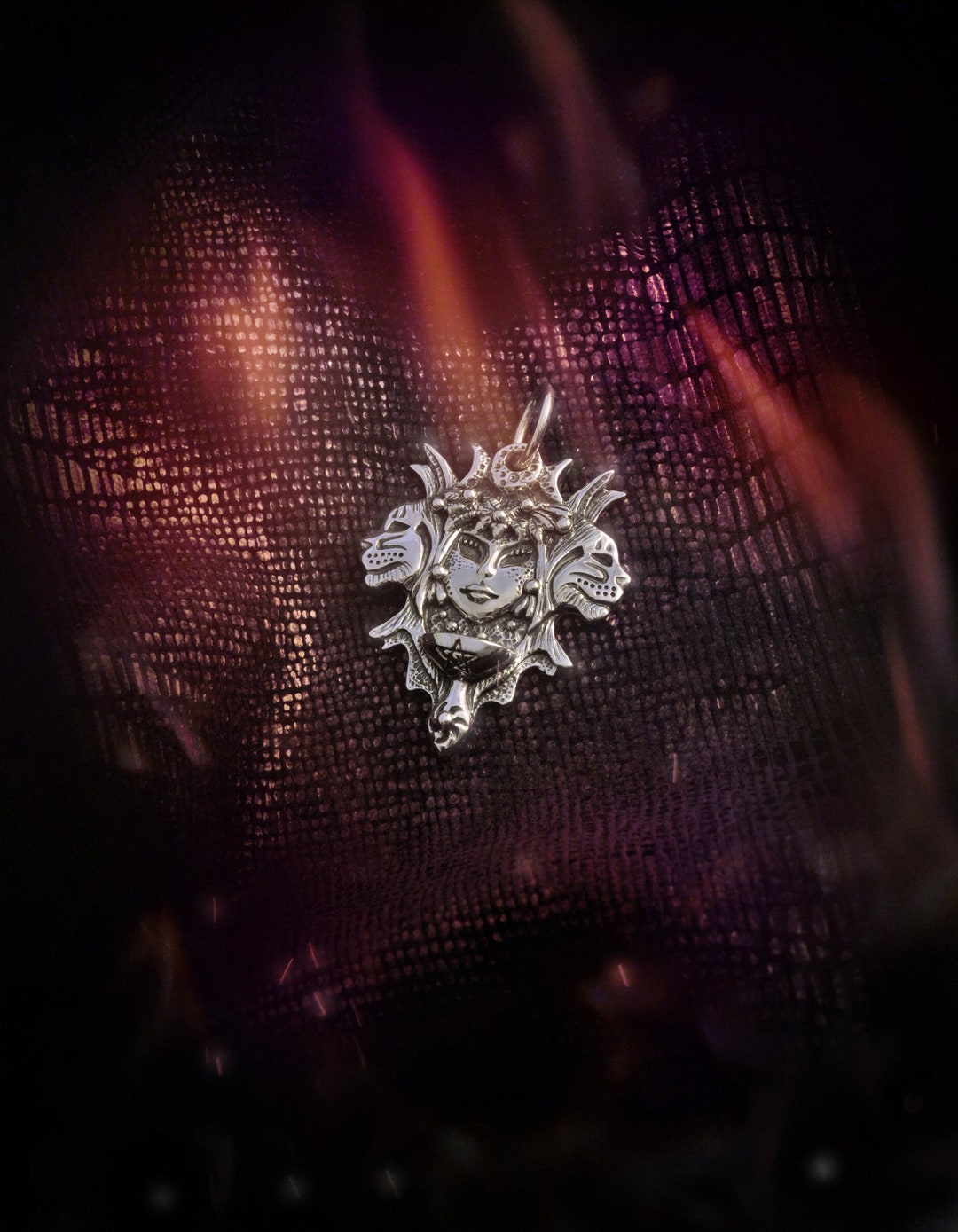 Circe the Enchantress Pendant, 925 Sterling Silver, Goddess, Hekate ...