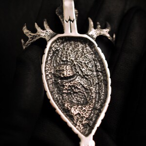 Hela, the Horned One Pendant, 925 Sterling Silver, Hel, Ear Rune, Norse ...