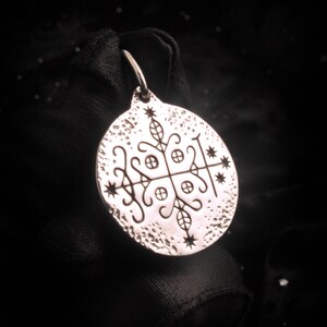 Pendentif Papa Legba Veve, Argent Sterling 925, Vaudou, Hoodoo, Loa ...