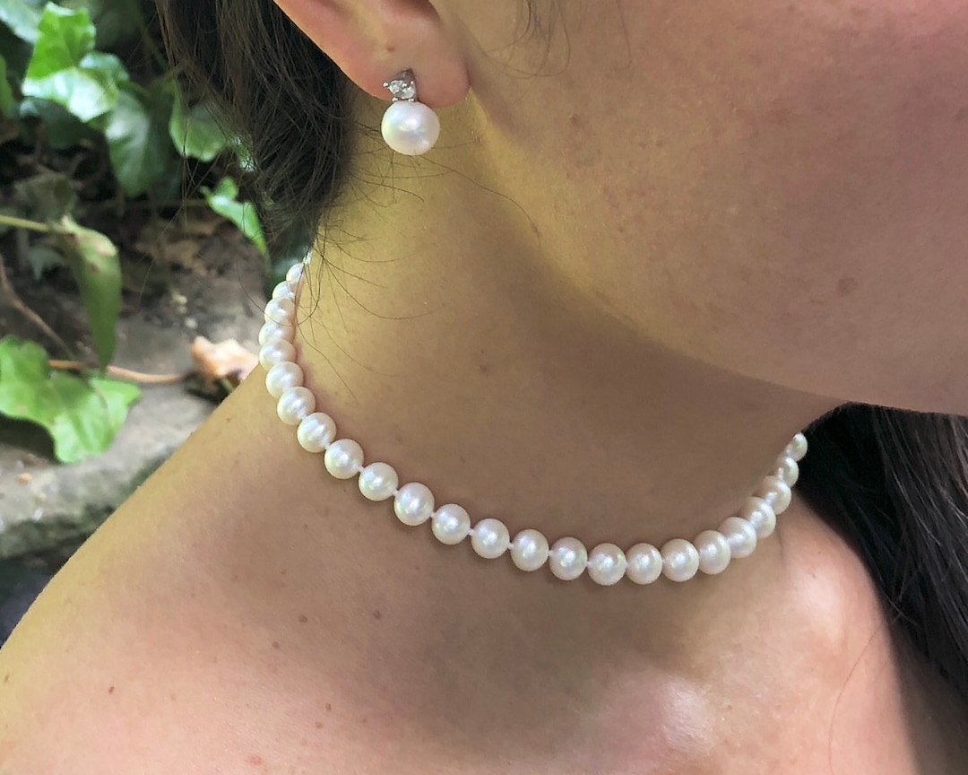 Closing Down Sale - Sanremo - Short Pearl Choker - Grace Kelly Marilyn ...
