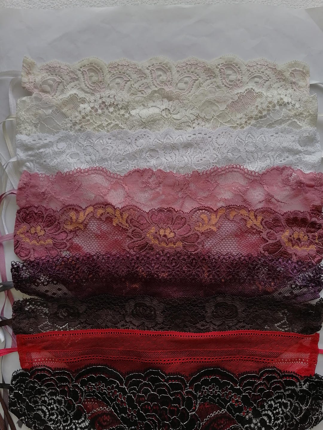 34cm Modesty Panel Lace Bra Insert Camisole Surgery Neckline Removable ...