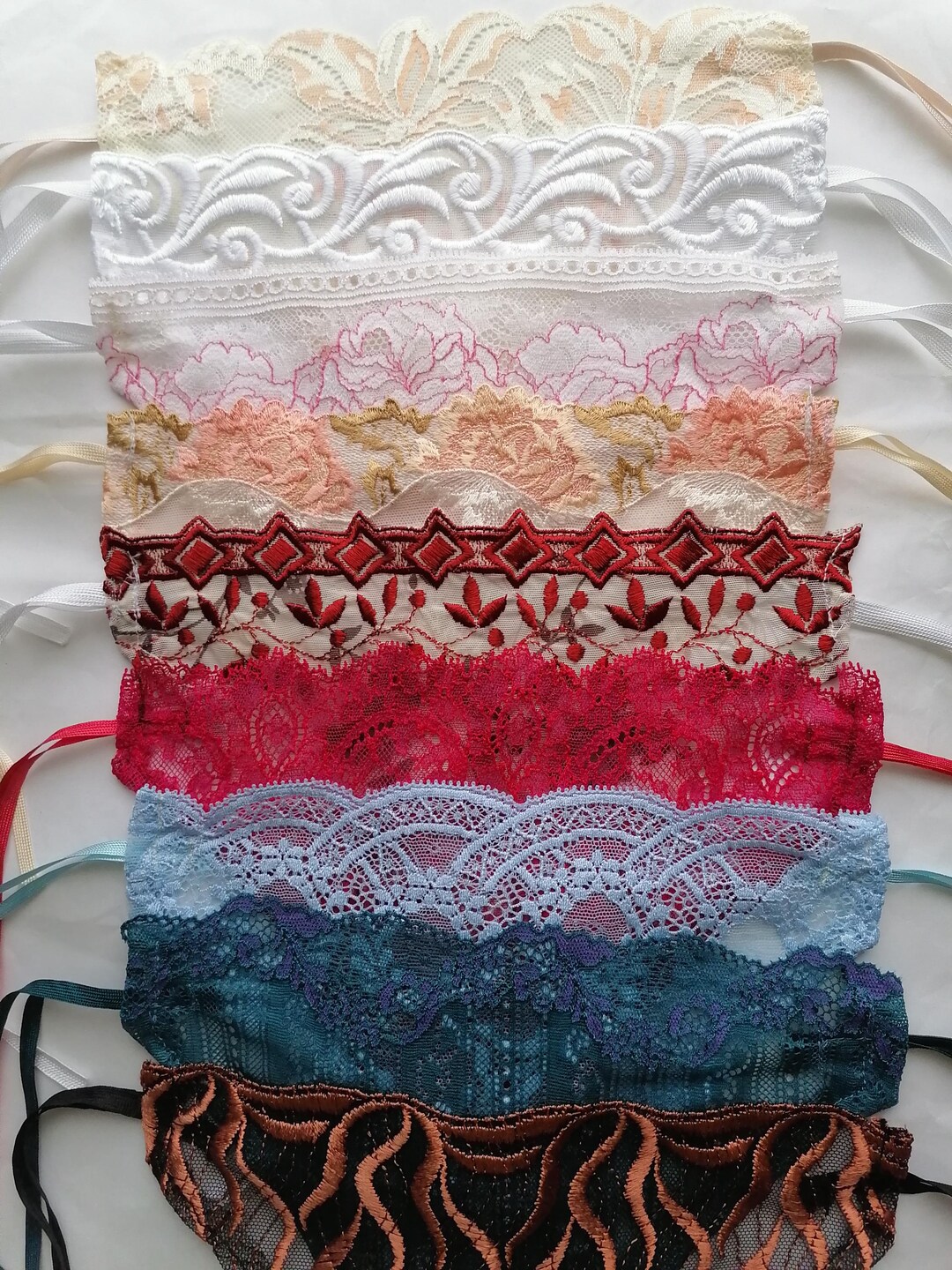 22cm Lot Modesty Panel Lace Bra Insert Camisole Neckline Surgery ...