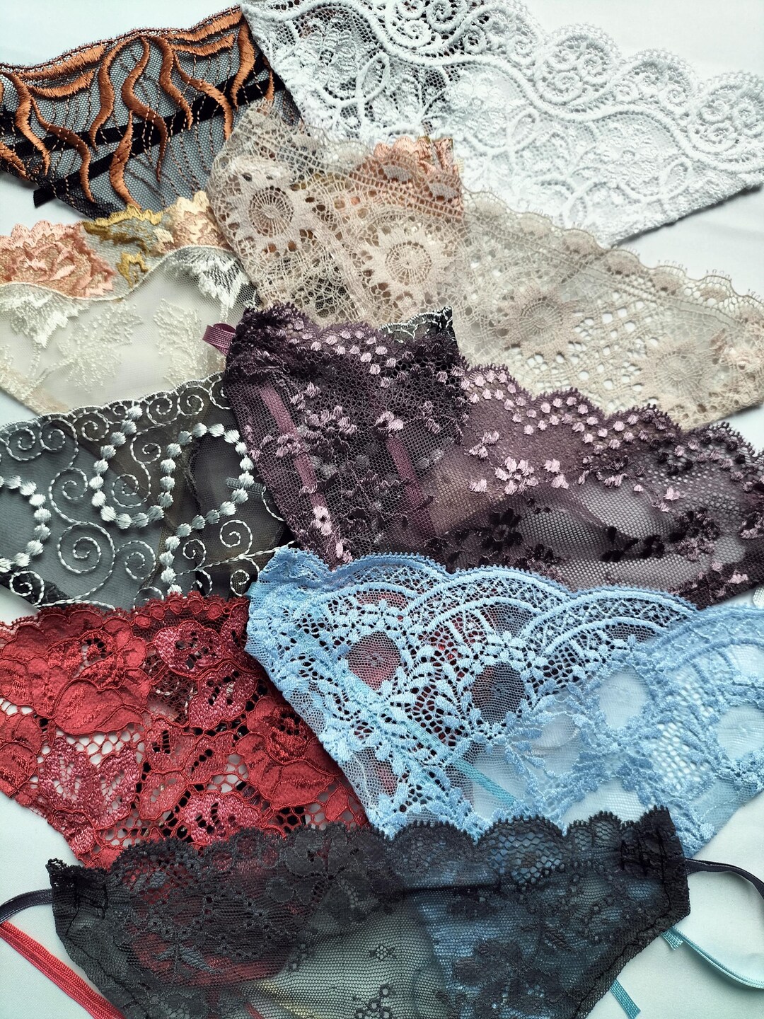 22cm Modesty Panel Lace Bra Insert Camisole Neckline Surgery Removable ...