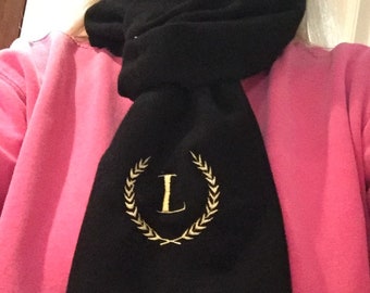 Scarf with initial | Etsy