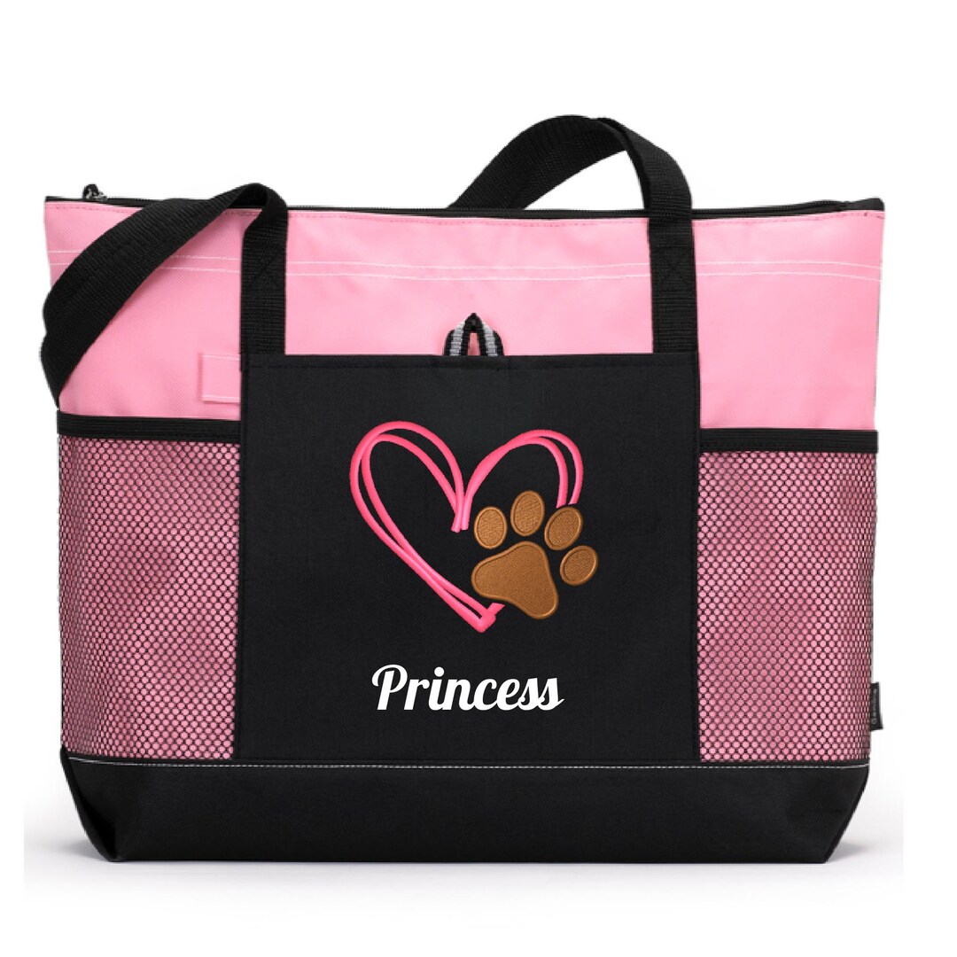 Personalized Dog Bag Travel Tote Monogrammed Pooch Storage Organizer ...