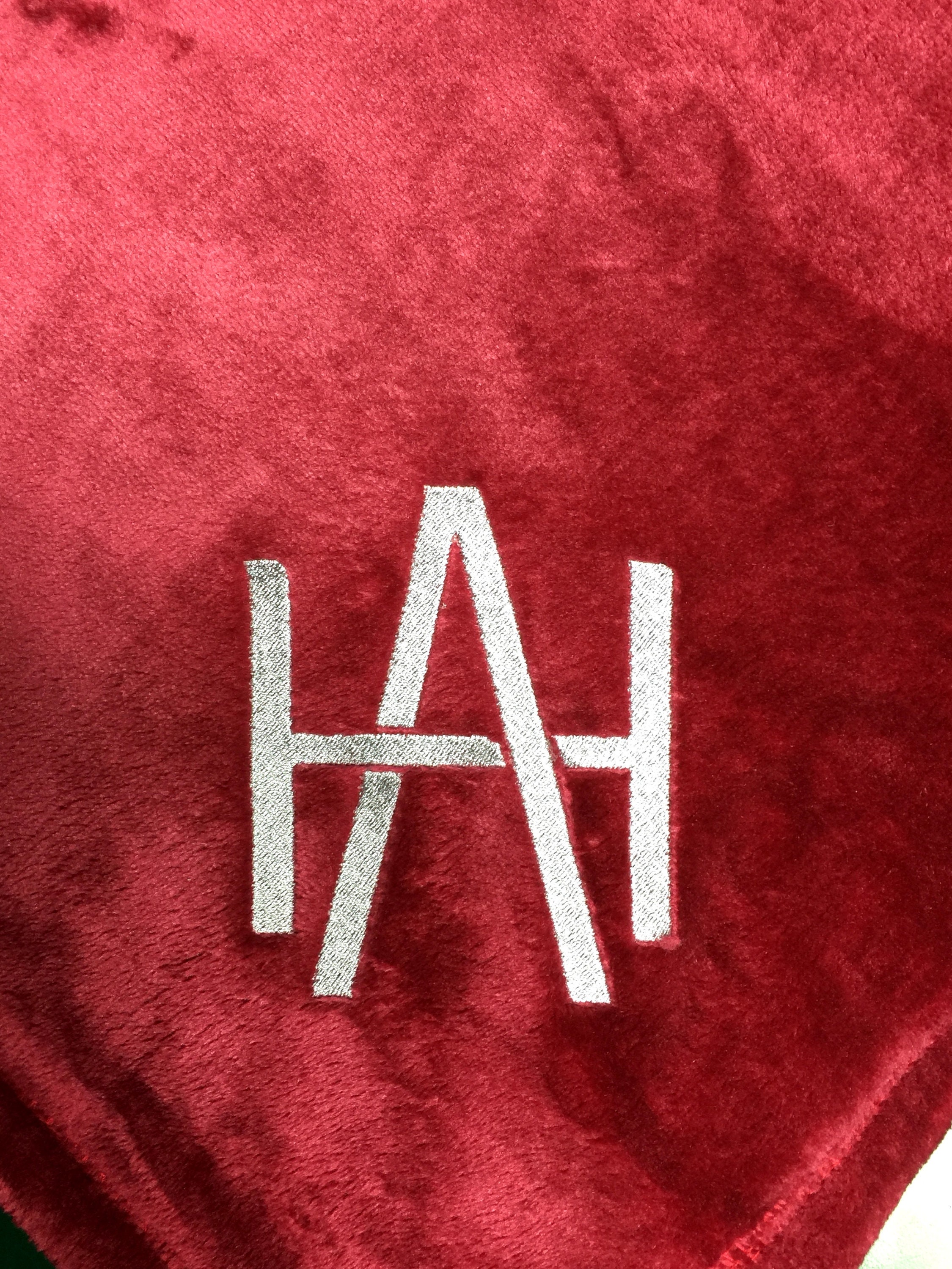 Personalized Throw Monogrammed Blanket With Two Block - Etsy