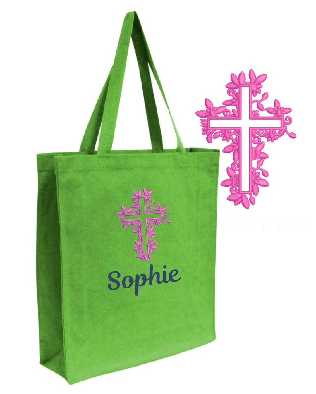 Personalized Bible Tote Bag Church Sunday School Book Carrier Religious ...
