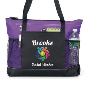 Personalized Social Worker Utility Bag Social Worker Social Services ...