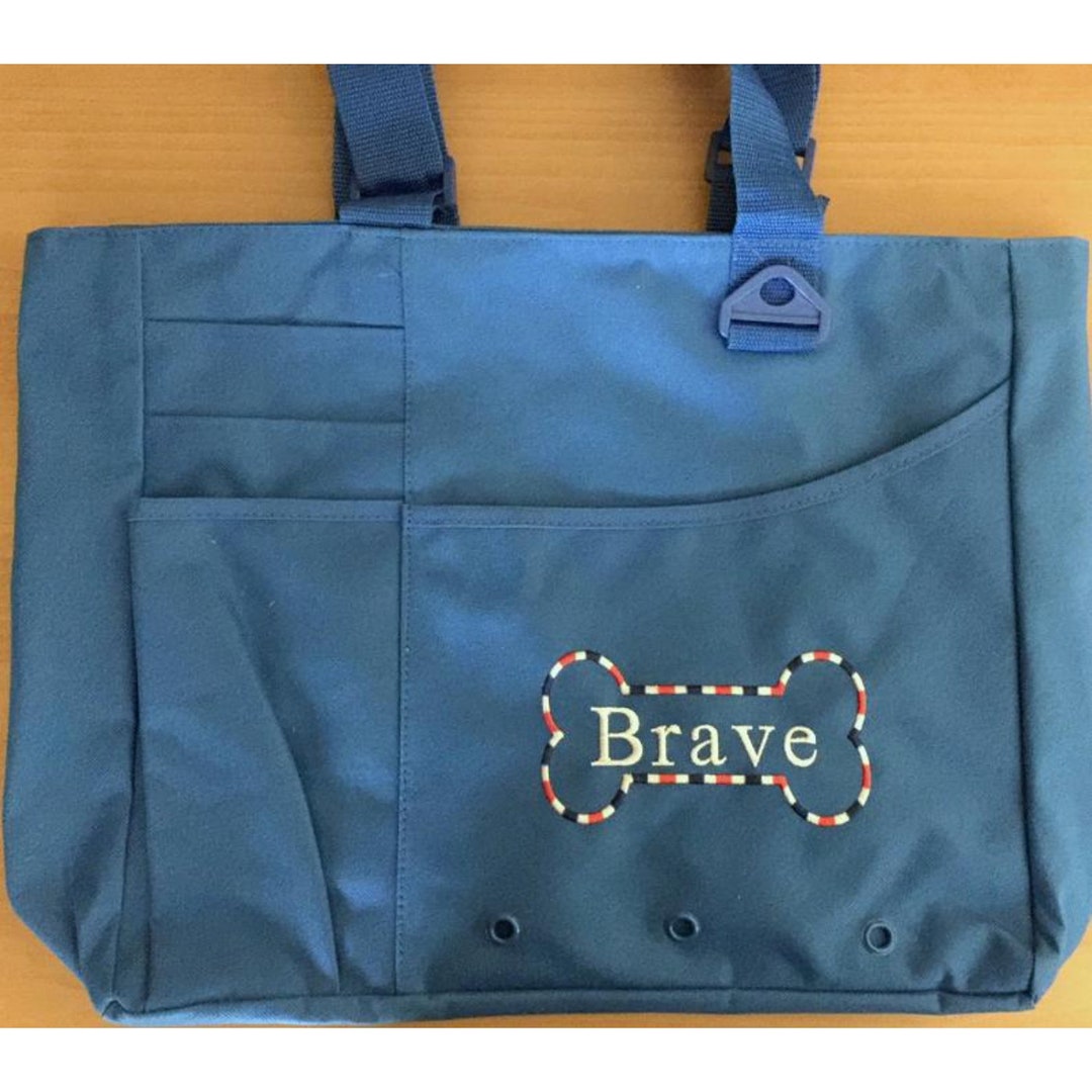 Multi-colored Puppy Tote Bone Design Pet Bag Day Camp Bag Puppy Tote ...