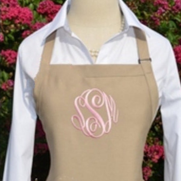 Monogrammed Aprons - Etsy