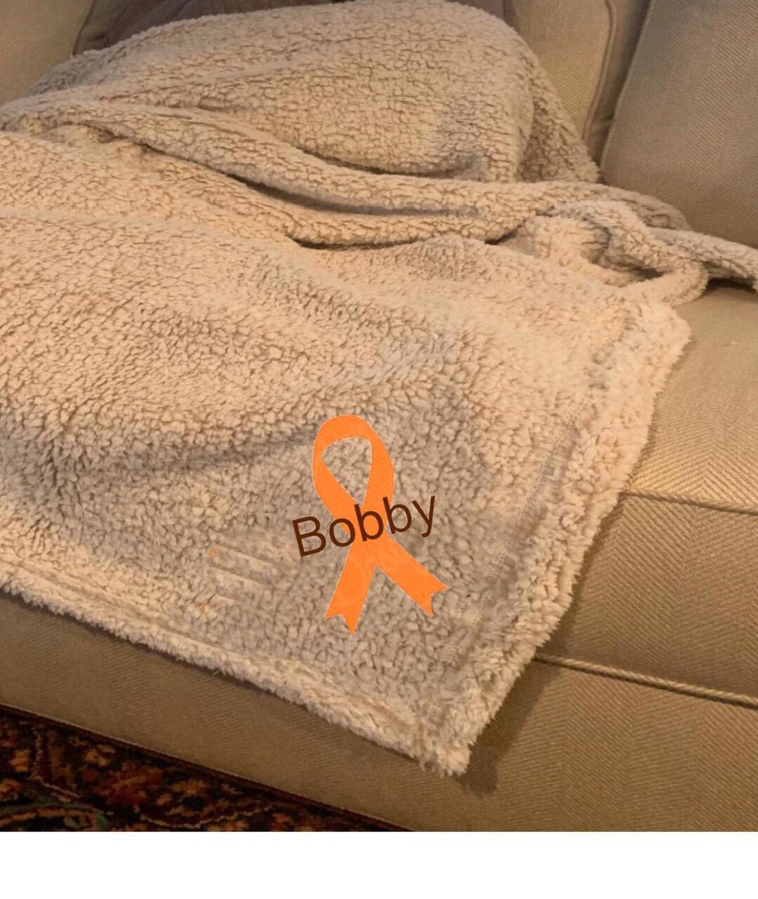 Cozy Teddy Bear Throw - Cancer Patient Throw Blanket - Personalized ...