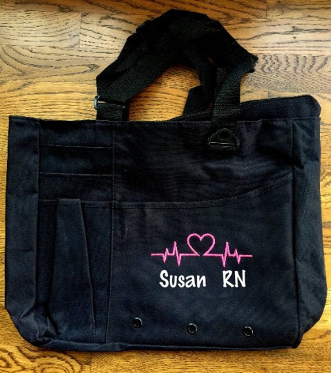 Monogrammed Nursing Bag Personalized Nurse Tote Bag Monogrammed Nurse ...