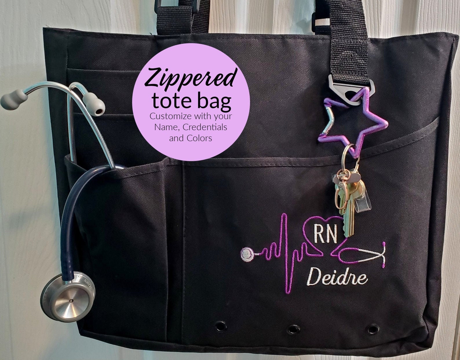 Monogrammed Nurse Purse Nurse Purse Medical Tote Bag - Etsy