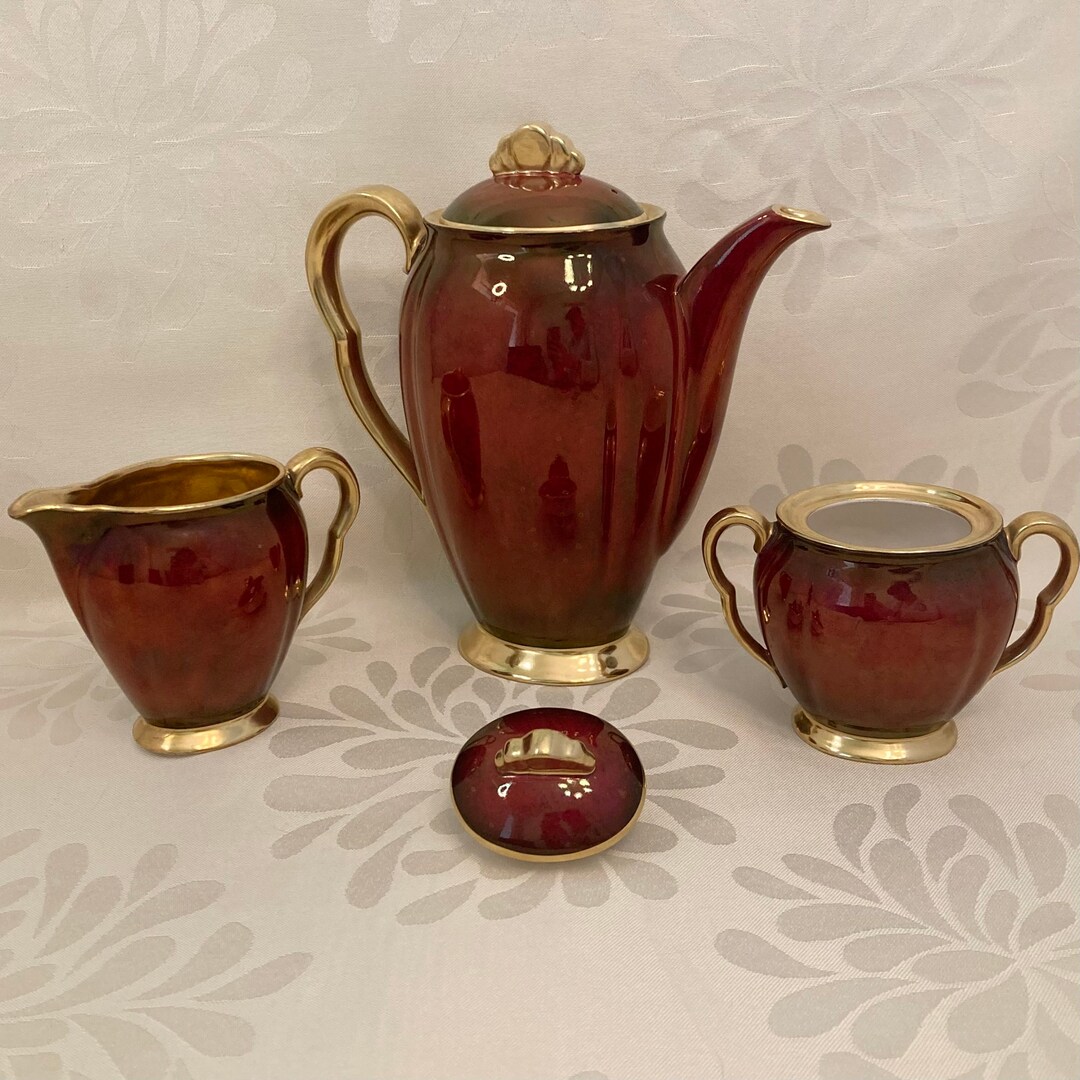 CARLTONWARE ROUGE ROYALE Coffee / Tea Set - Etsy