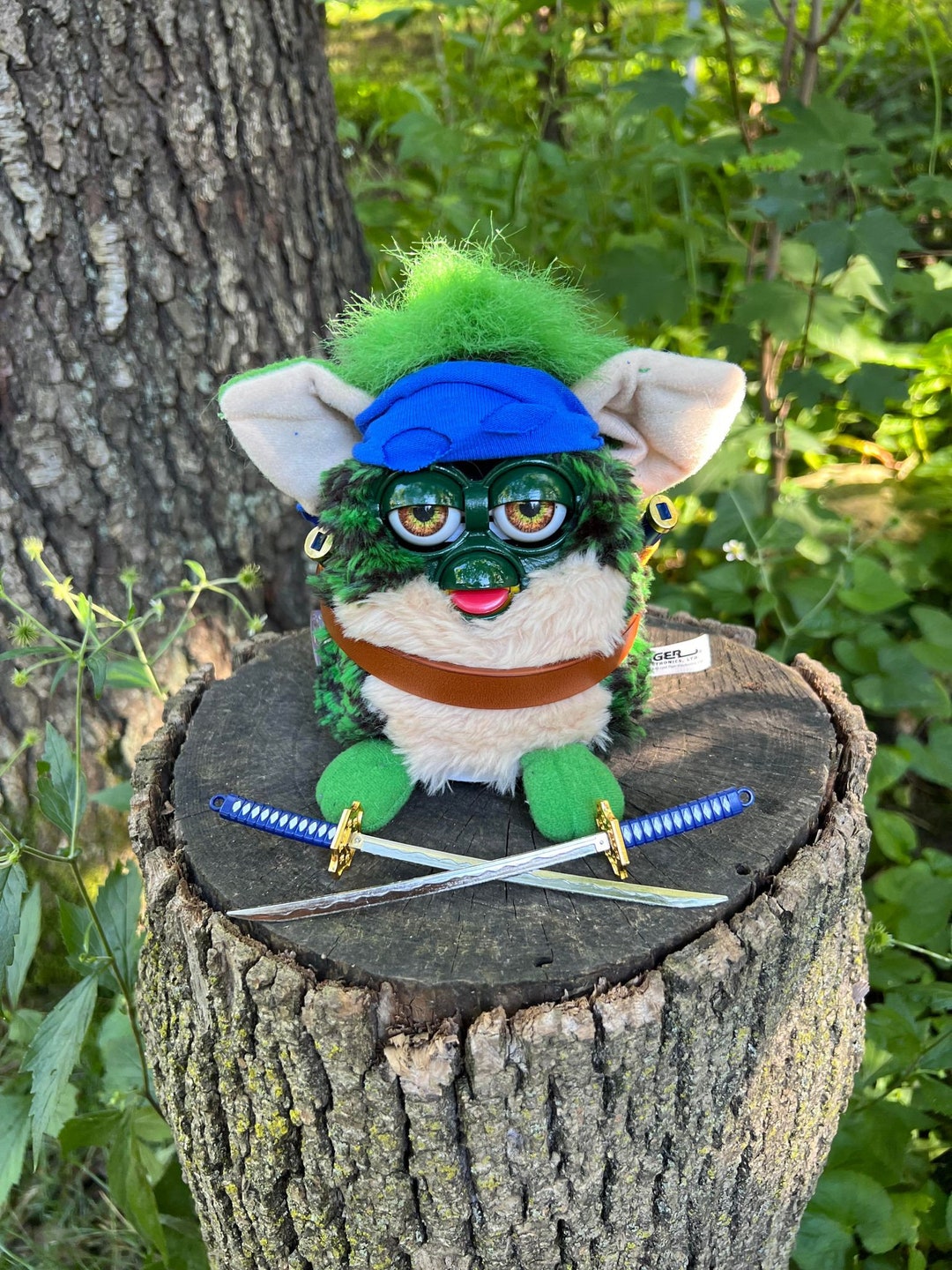 Vintage Turtle Furby 1998 | Tiger Electronics | Teenage Mutant Ninja ...