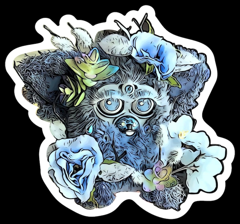 Die Cut Matte Vinyl Sticker | Tiger Electronics Vintage Furby | Custom ...
