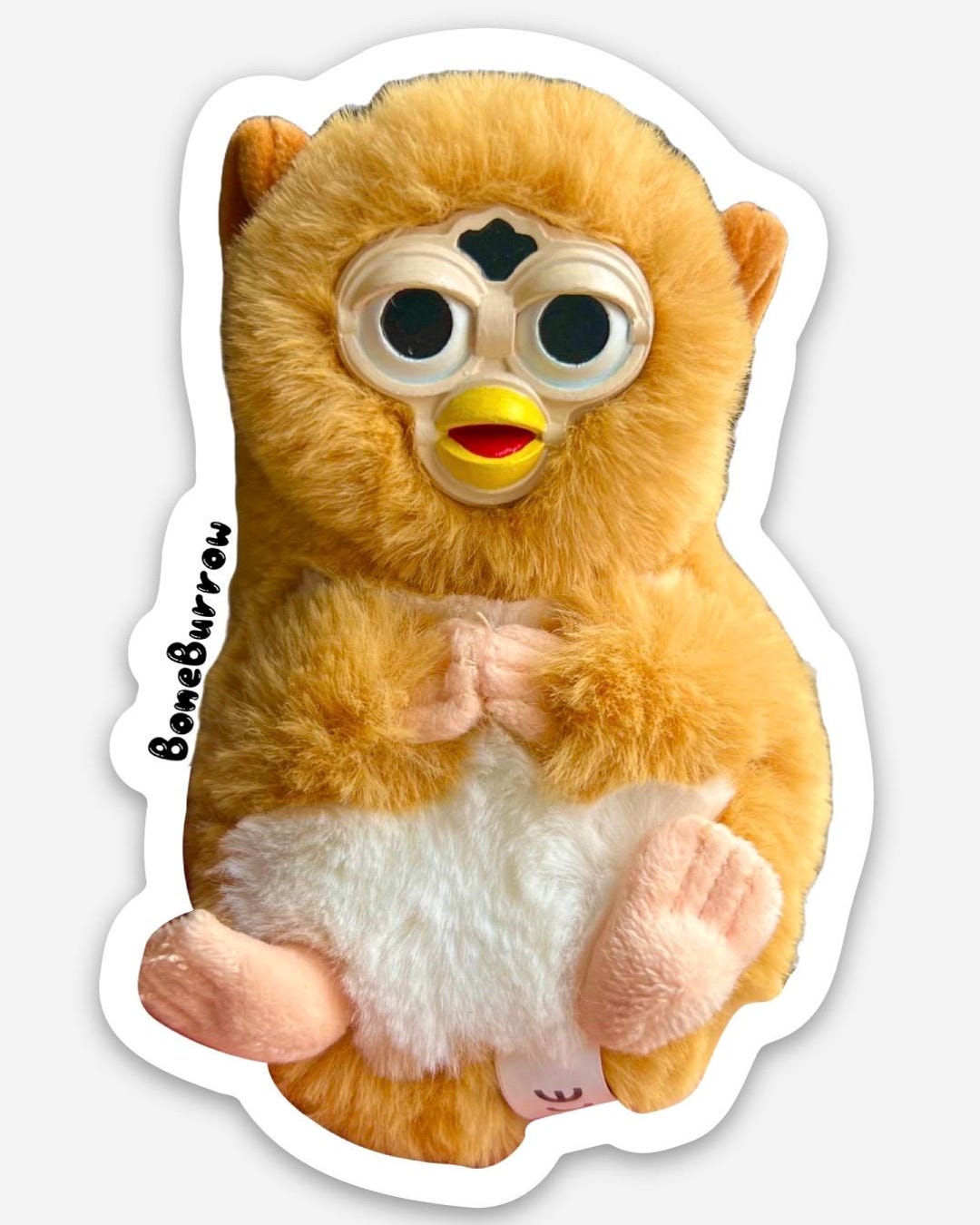 Matte Vinyl Sticker | Furby-inspired Oddbody | Custom OOAK Design ...