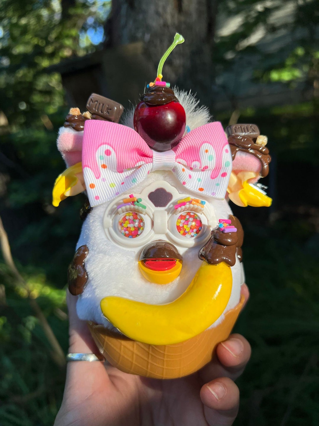 Furby Beanbag Buddy 1999 Snowball Tiger Electronics Boneburrow Ice ...