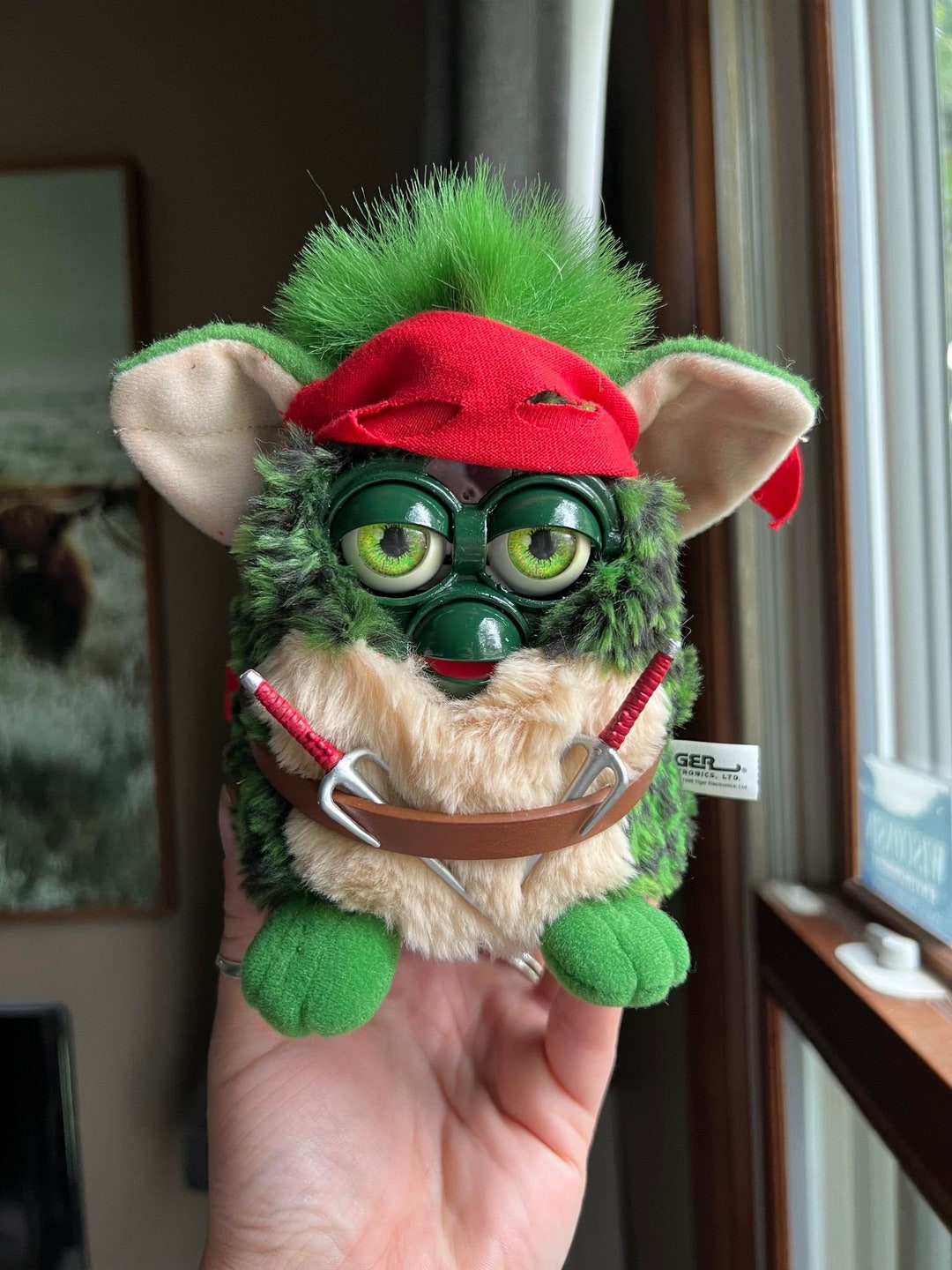 Vintage Turtle Furby 1998 | Tiger Electronics | Teenage Mutant Ninja ...