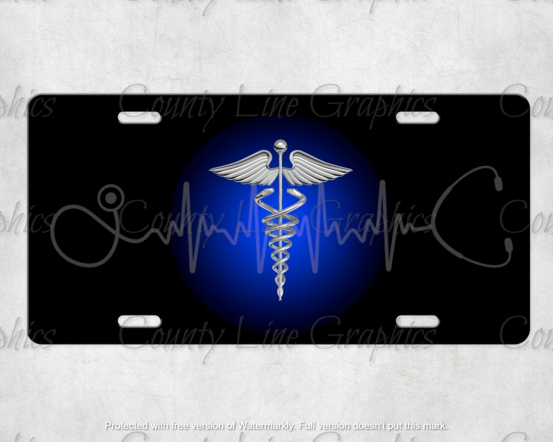 Nurse License Plate - Medical Profession Car Tag - Heartbeat Tag ...