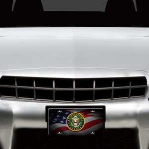 United States Army License Plate - American Flag Military Novelty Plate ...