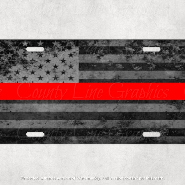 Retired Firefighter License Plate Frame - Etsy