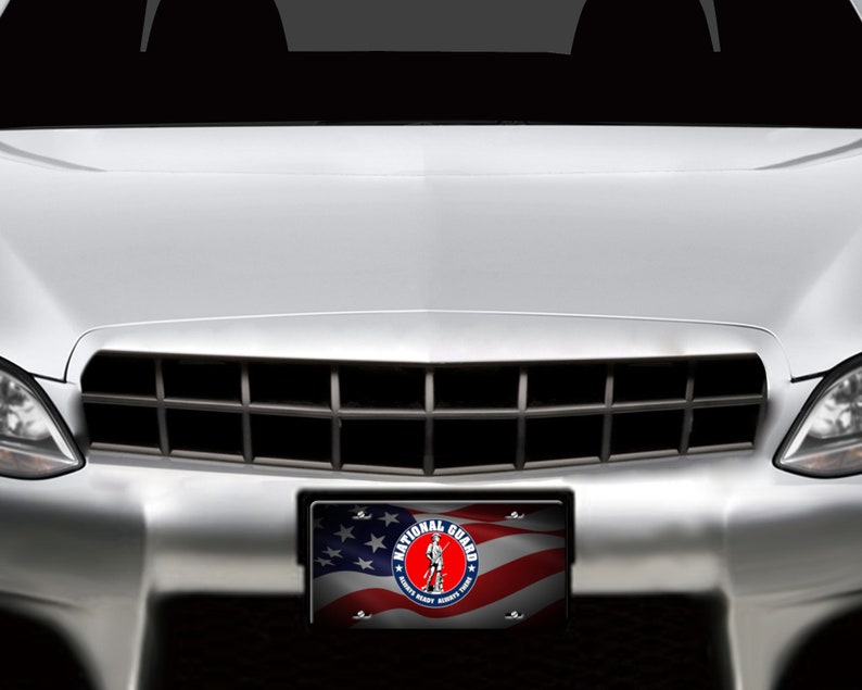 National Guard License Plate American Flag Military Novelty - Etsy